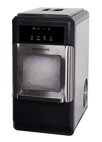 Frigidaire EFIC235-AMZ Countertop Crunchy Chewable Nugget Ice Maker, 44lbs per day, Self Cleaning Function