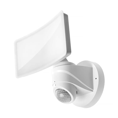 Home Zone Security Lights Motion Sensor Light Outdoor, 18W 1600 Lumens Motion Security Light, 5000K White Light, IP65 Waterproof, 5000K Color Temperature Detected Flood Light for Garage, Yard, Porch