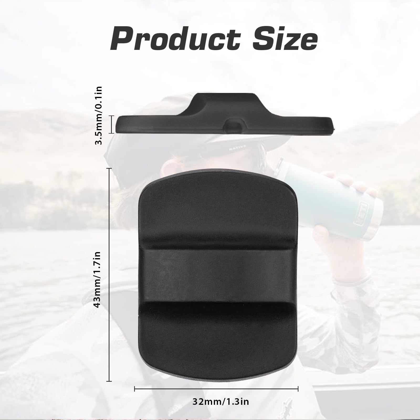 Magnetic Slider Replacement for Yeti, 3 PCS Tumbler Cup Lid Magnet Slider Block Compatible with Yeti Lids 10 oz, 14 oz, 16 oz, 20 oz, 26 oz, 30 oz