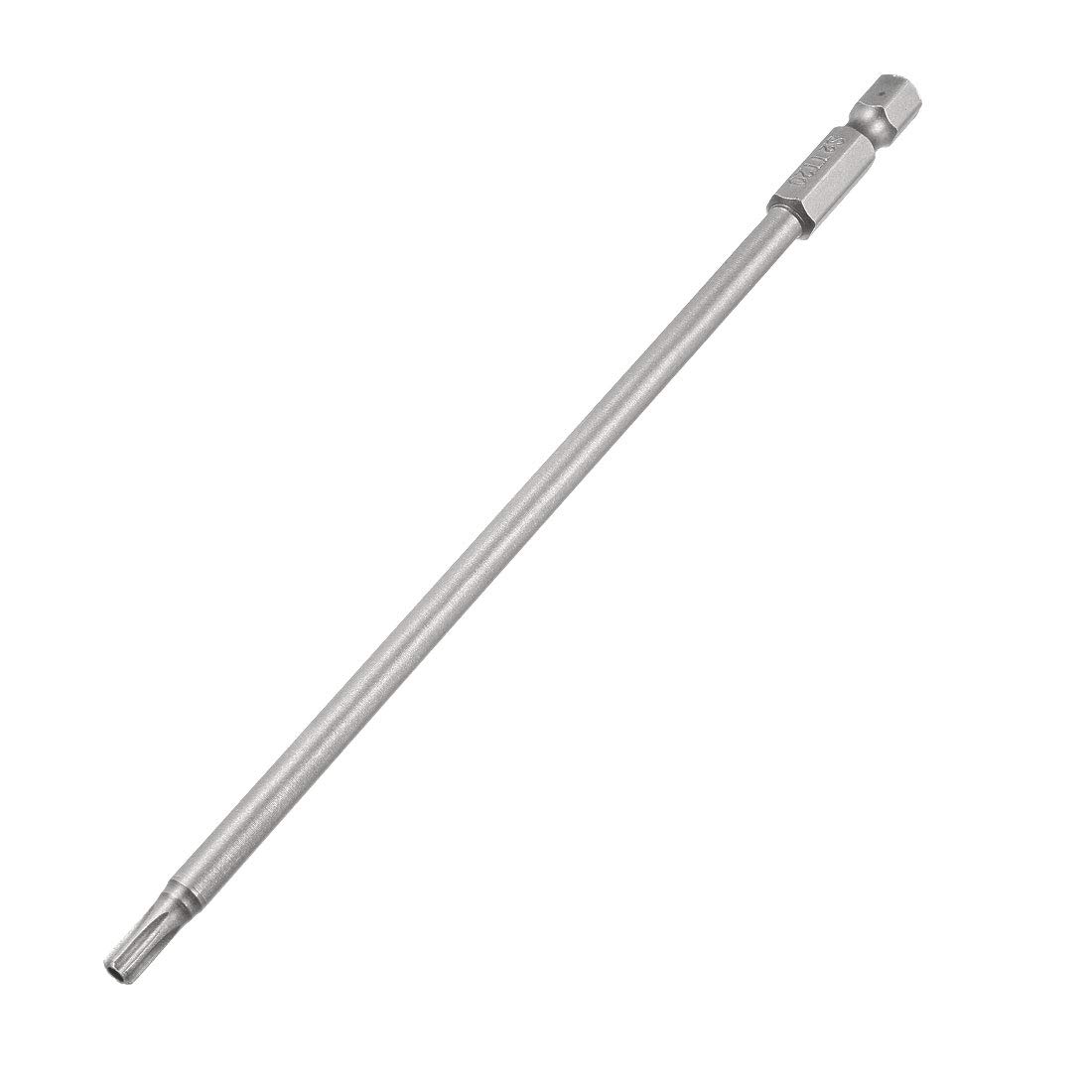 uxcell 5 Pcs T20 Magnetic Torx Screwdriver Bits, 1/4 Inch Hex Shank 5.9-inch Length S2 Security Tamper Proof Screw Driver Kit Tools