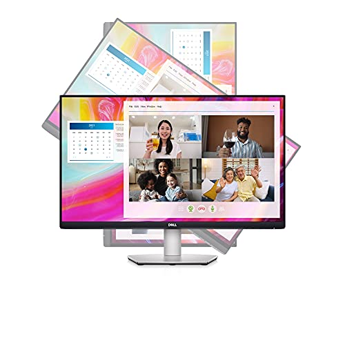 Dell S2722DZ 27 inch Work From Home -Monitor, Video Conferencing Features - Built-In -Camera, Noise-Cancelling Dual Microphones, USB-C connectivity, 16:09 Aspect Ratio, 4ms Response Time, QHD - Silver