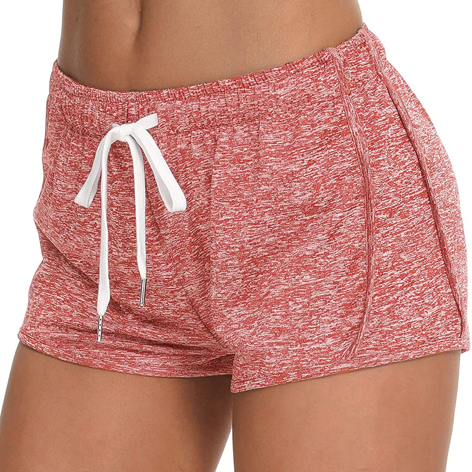 DUOWEI Womens Cycling Shorts with Padding Pants Running Athletic Sports Fitness Solid Plus Size Womens Summer Dresses Short
