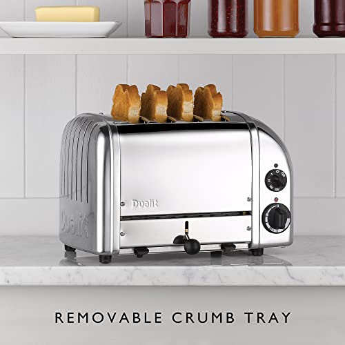 Dualit Classic NewGen Toaster, 4-Slice, Chrome