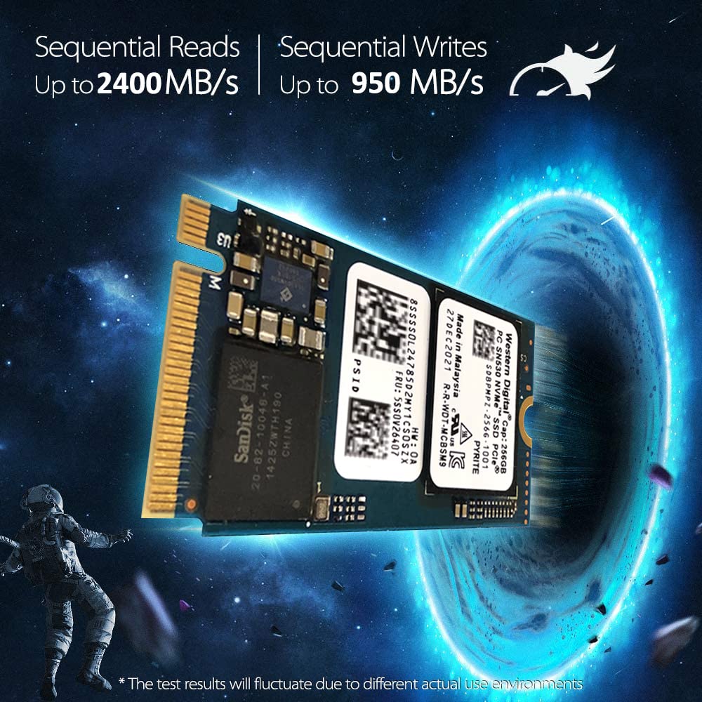 ist computers 256GB M.2 2242 42mm NVMe PCIe Gen3 x4 TLC SSD (SDBPMPZ-256G) SN530 for Thinkpad ProBook Latitude EliteBook Ideapad Pavilion - Internal Solid State Drive (OEM New) (22mm x 42mm x 2.38mm)