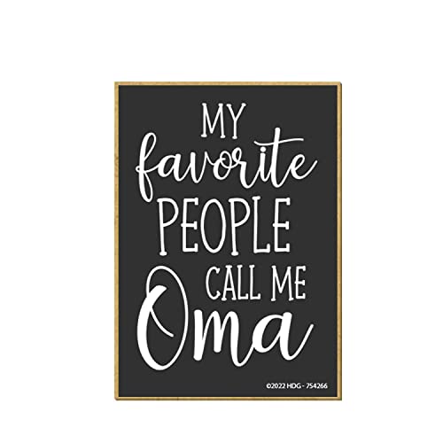 Honey Dew Gifts, My Favorite People Call Me Oma, 2.5 inch by 3.5 inch, Made in USA, Refrigerator Magnets, Fridge Magnets, Decorative Sayings Magnets, Granny Gifts, Grandparents Day Gift, Oma Gifts