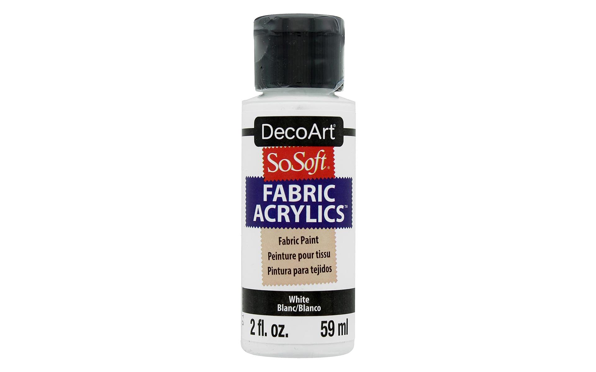 DecoArt Deco Art SoSoft Fabric Acrylic Paint 2oz-White
