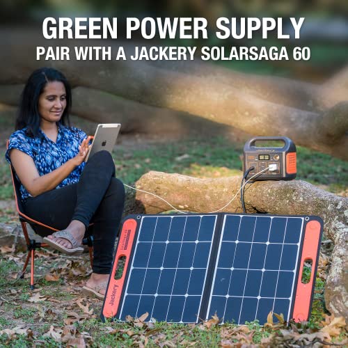 Jackery Portable Power Station Explorer 240, 240Wh Emergency Backup Lithium Battery, 110V/200W Pure Sinewave AC Outlet,Solar Generator for Outdoors Camping Travel Fishing Hunting (Renewed)