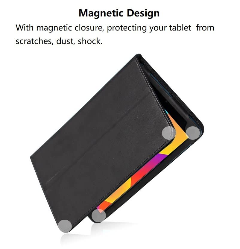 HONIEH PU Leather Case for TCL TAB 8 LE 8 inch 2023 Tablet Case Folding Stand Hand Strap Cover Compatible with TCL Tab 8 LE 9137W