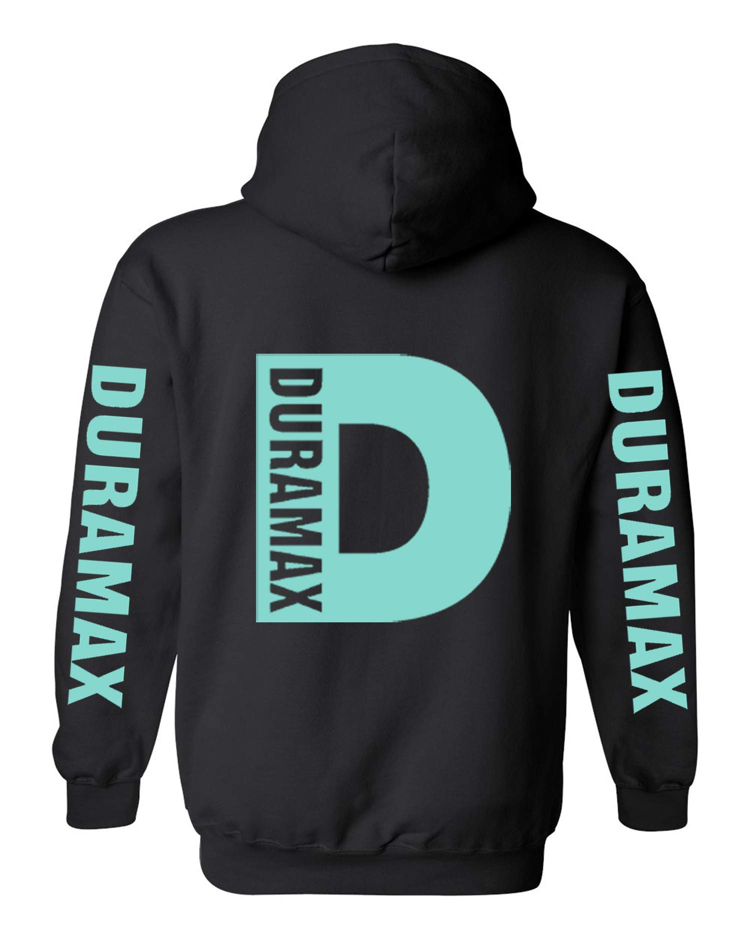 Duramax Mint Pocket Design Color Black Hoodie Hooded Sweatshirt Front & Back (5XL)
