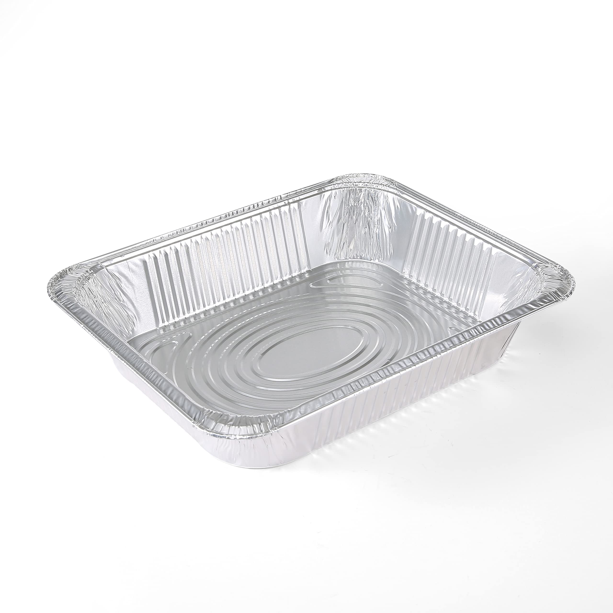 Glad Disposable Half Size Aluminum Steam Pans - 2 Count, 12.5 x 10.25 x 2.5 Inches, Foil Pans for Steaming