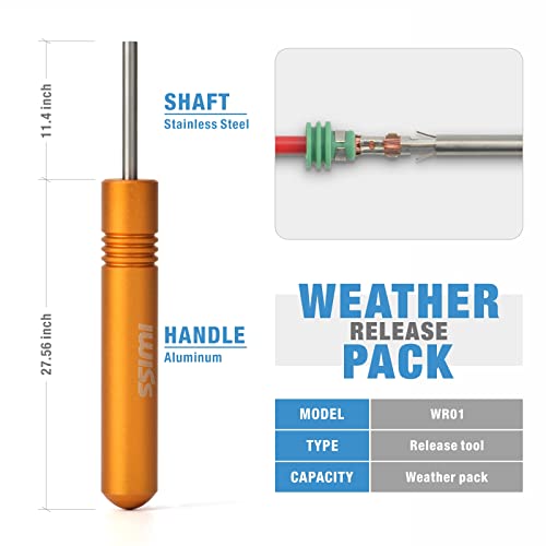 iCrimp Weather Pack Crimp Tool for AWG 24-14 Crimping Delphi APTIV Weather Pack Terminals or Metri-Pack Connectors- Crimp Terminals and Seal In ONE Cycle with Locator & Removal Extraction Tool