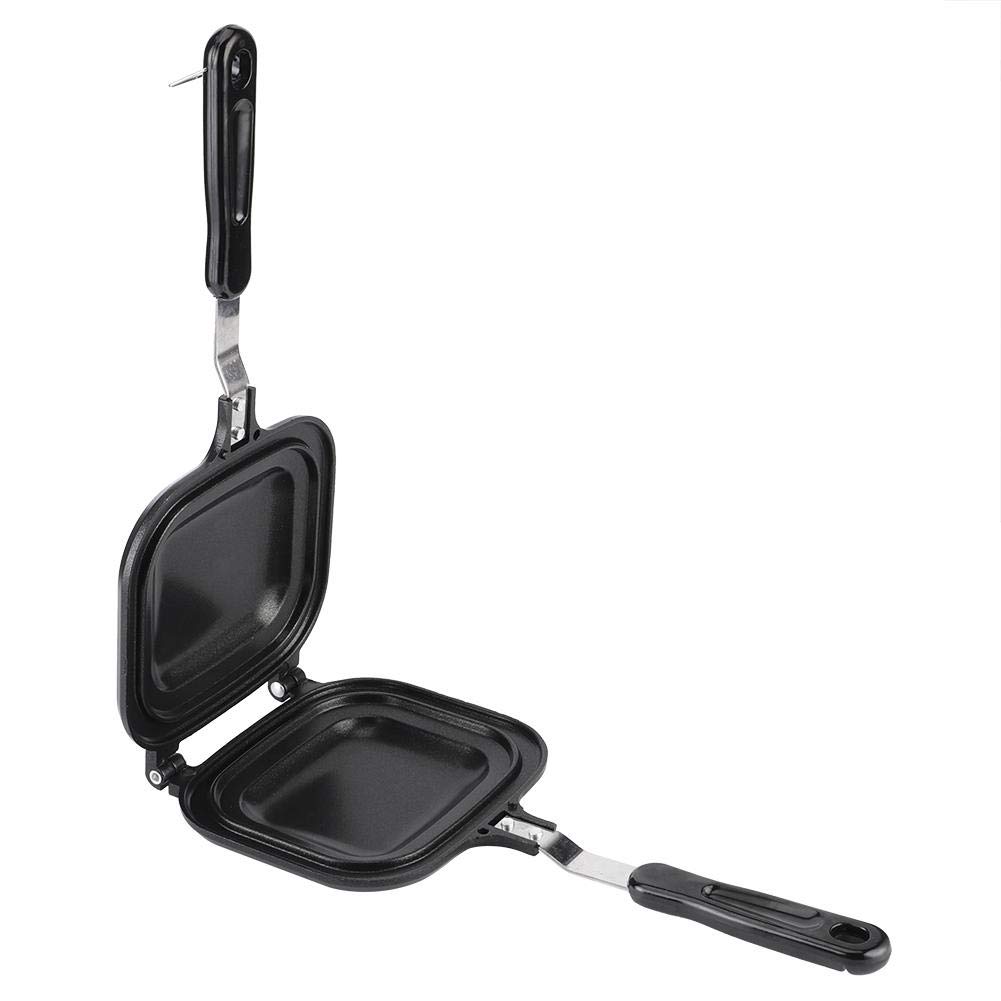 Fry Pan,Double-Sided Multifunction Fry Pan Sandwich Toaster Breakfast Maker Nonstick Baking Pan Sandwich Maker