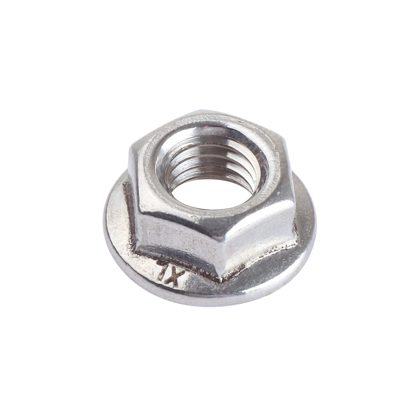 Needenr M8-1.25x45mm Flanged Hex Head Bolts,Stainless Steel 304 Flange Hexagon Bolt,Nuts,Flat & Lock Washers Kits Flange Hexagon Screws for Exhaust Manifold Hardware Kit