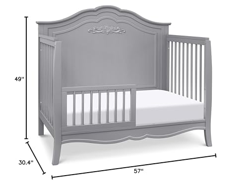 DaVinci Fiona 4-in-1 Convertible Crib in Grey, Greenguard Gold Certified