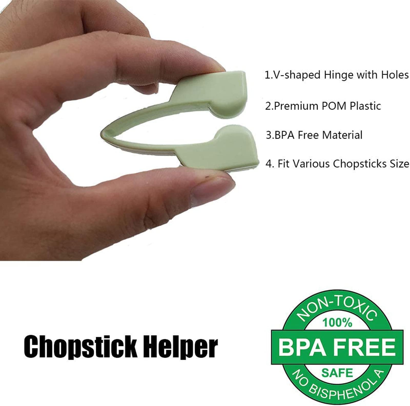 Fanwer Training Chopsticks for Adults, Right or Left Handed Chopstick Helpers & Holder for Beginners, Trainer, Seniors and Someone with Hand Cramps/Stiff/Arthritis, Reusable and Replaceable (2 Pairs)