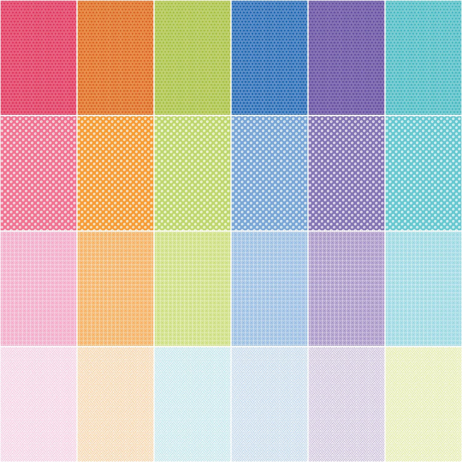 Color Up 5X5 Pack 42 5-inch Squares Charm Pack Benartex