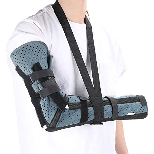 Elbow Brace, Prevent Displacement Arm Elbow Immobilizer Arm Guard for Sprains Caused by Sports for Recurrence of Old Injuries(S)