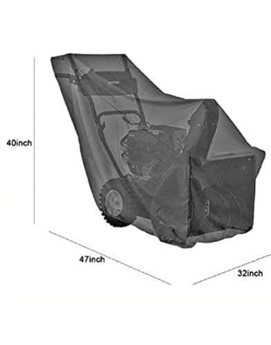 Honester Snow Thrower Cover Waterproof Universal Snow Blower Covers fit for Two Stage Snow Blowers 47" L x 32" H x 40" W (L)