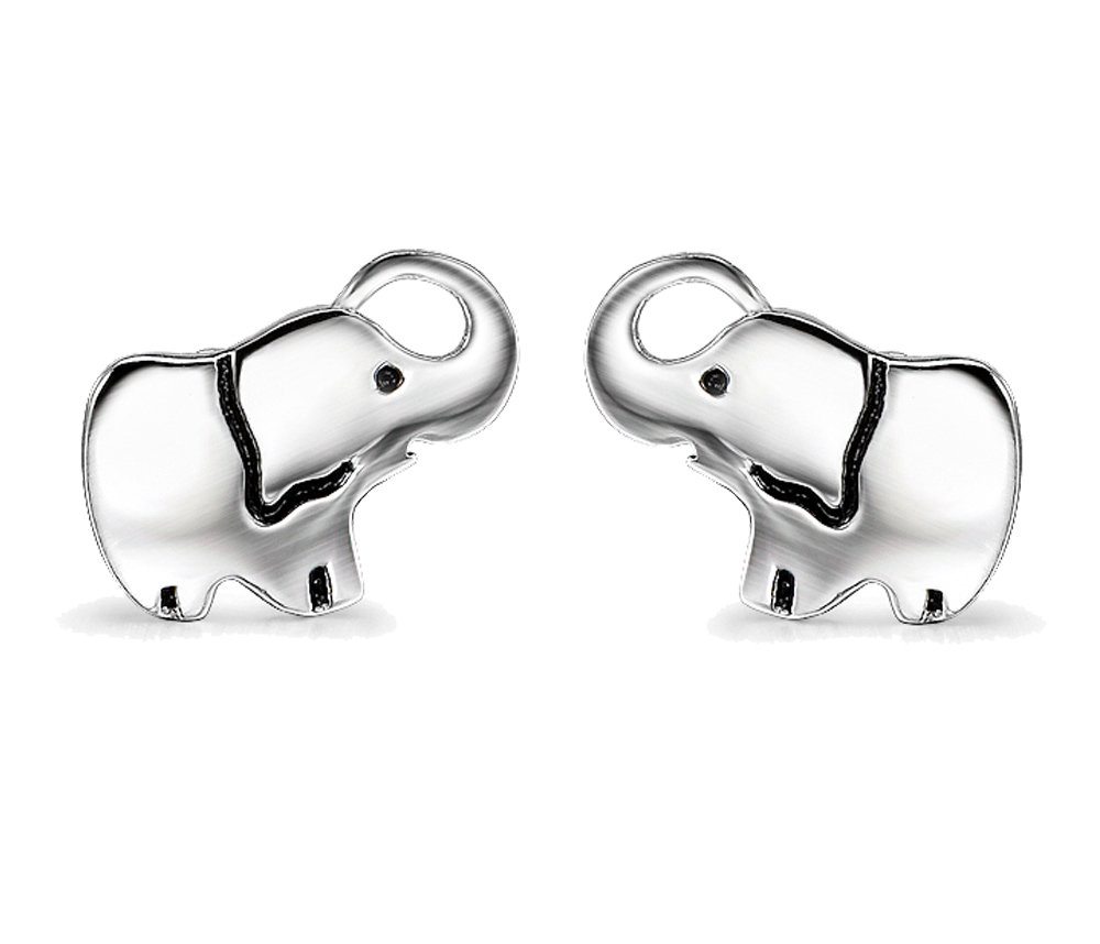 Elephant Earrings Sterling Silver Cute Mini Elephant Stud Earrings Jewelry for Women