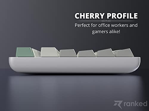Ranked Dye Sublimation Premium Keycap Set | 1.45 mm Thick PBT | Cherry Profile for Custom Mechanical Keyboard (9009, 169 Keys)