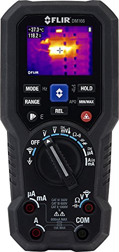 FLIR DM166 Digital Multi-Meter With Built-In Thermal Camera for Electrical Inspection, Automation, Electronics and HVAC