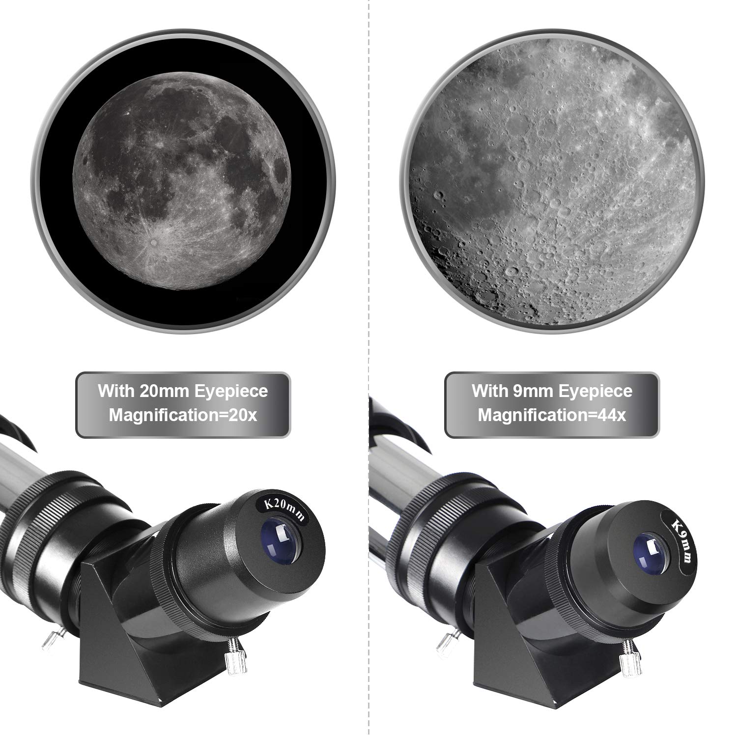 Deesoo Telescopes for Adults Kids - Portable Telescope FMC Lens Adjustable Tripod Backpack Phone Holder for Moon Viewing - 70mm Aperture 400mm Refractor Telescope for Beginners
