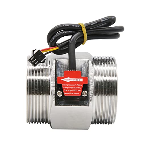 JAERB 1/2" 3/4" 1" 1-1/2" 2" Water Flow Sensor 1.75MPa Sensor Turbine Flowmeter DC5~24V Used to Measure The Flow of The Medium (Size : 3/4")