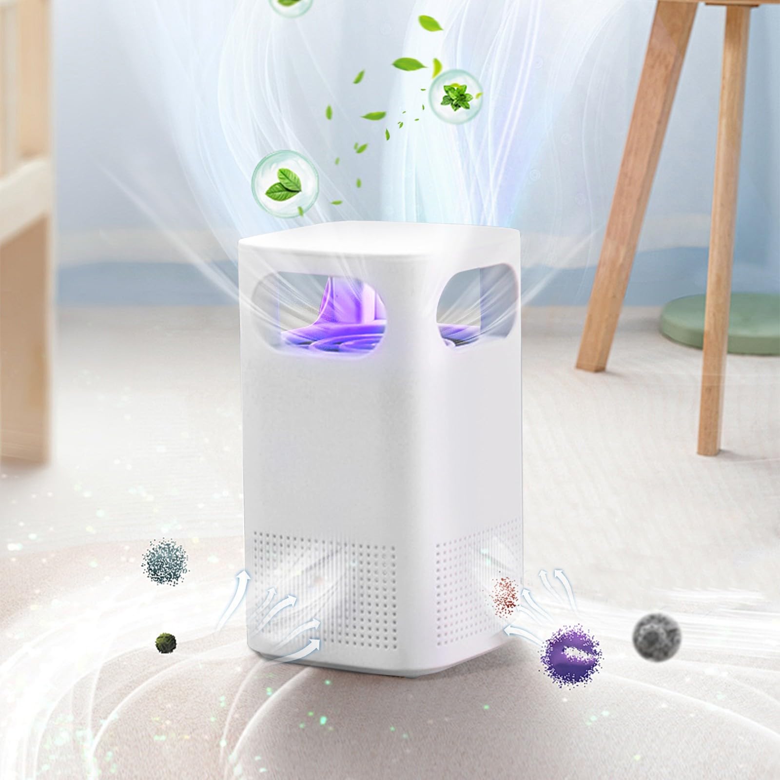 Home ๐๐ผ๐ฟ๐บ๐ฎ๐น๐ฑ๐ฒ๐ต๐๐ฑ๐ฒ Air Purifier, USB Charing Indoor Household Bedroom Air Purifier Large Coverage 330 Sqft, Portable Air Purifier Effectively Air Fresher Purifier For Cleaning Air Odors