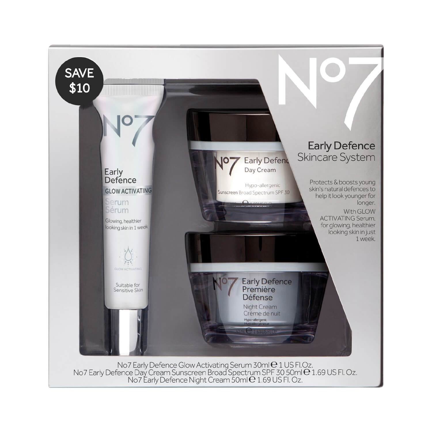 Defence Skincare System with Glow Activating Serum L8