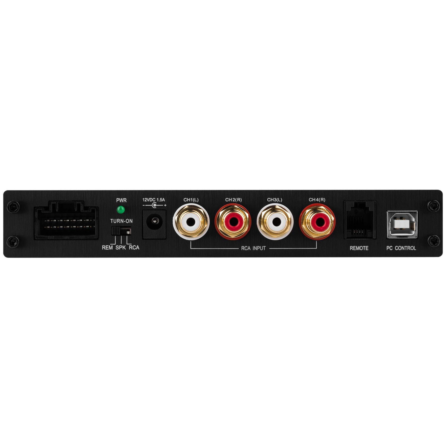 Dayton Audio DSP-408 4 Input 8 Output DSP Digital Signal Processor with Built-in EQ, Crossovers, Time Alignment, and Input/Output Mixing for Home and Car Audio
