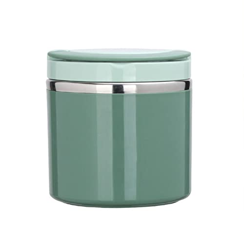 Ptsygantl Food Thermos, 630ml Soup Thermos, Stainless Steel Bento Box with Handle, Breakfast Cup Soup Storage Container Sealed for Work Travel (Green)