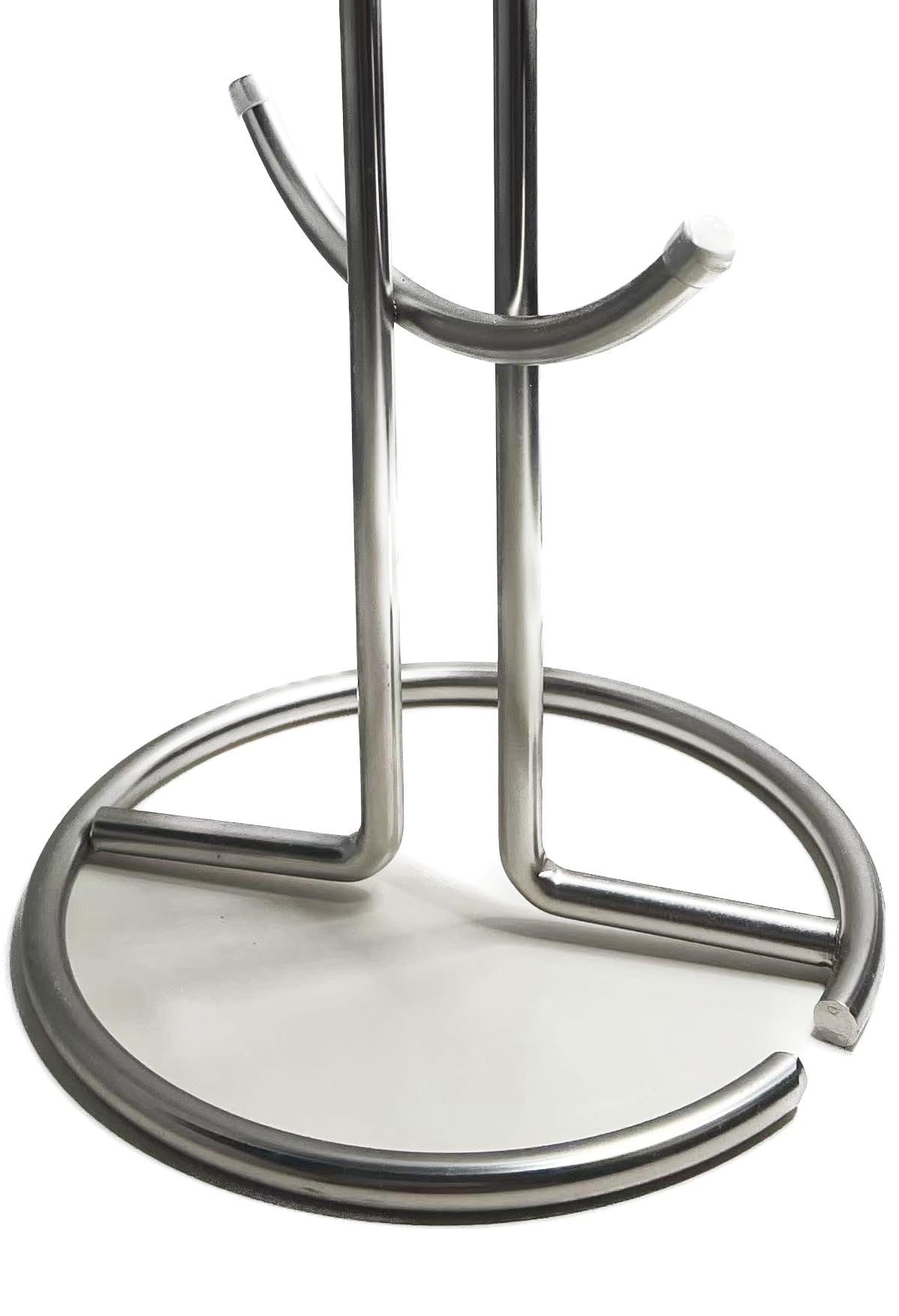 FitWell Mug Holder for Counters,Holds 8 Large Mugs,Coffee Mug Tree for Countertops,Mug Holder Stand,Space Saver for Kitchen Cabinets, Portable Coffee Mug Holder (Chrome)