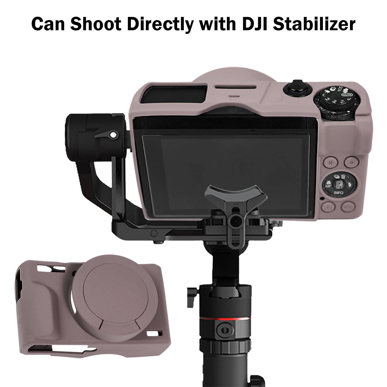 Easy Hood Case for Canon Powershot G7 X Mark III Digital Camera, Soft Silicone Protective Cover with Removable Lens Cover for Canon Powershot G7X Mark III DSLR Camera (Tiffany Pink)