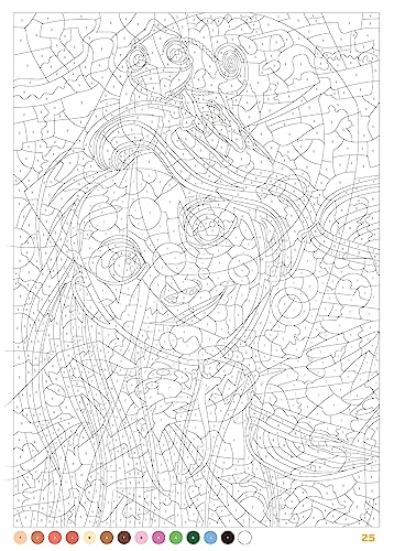 Coloriages mystères Disney - Portraits (trompe l'oeil)