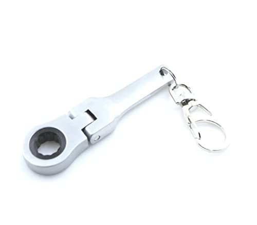 GT//Rotors 10mm Ratchet Wrench Keychain Flex Head Key Ring (2 Pack)