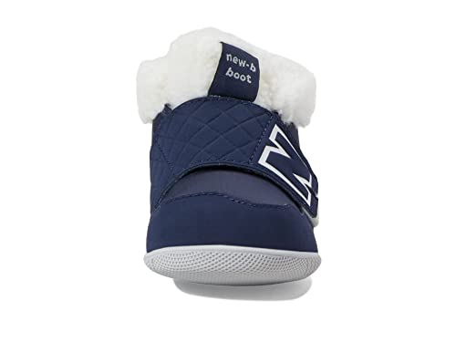 New Balance Baby Boys New-B Boot V1 Hook and Loop Sneaker, Natural Indigo/Rain Cloud/Sea Salt, 4 Wide Infant