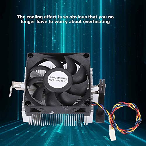 CPU Cooling Fan,12V Hydraulic Bearing 2200RPM High Speed Silent CPU Cooler Fan,Aluminum Extruded Heat Sink,for AMD AM2 AM3 AM3+ FM1 FM2 FM2+