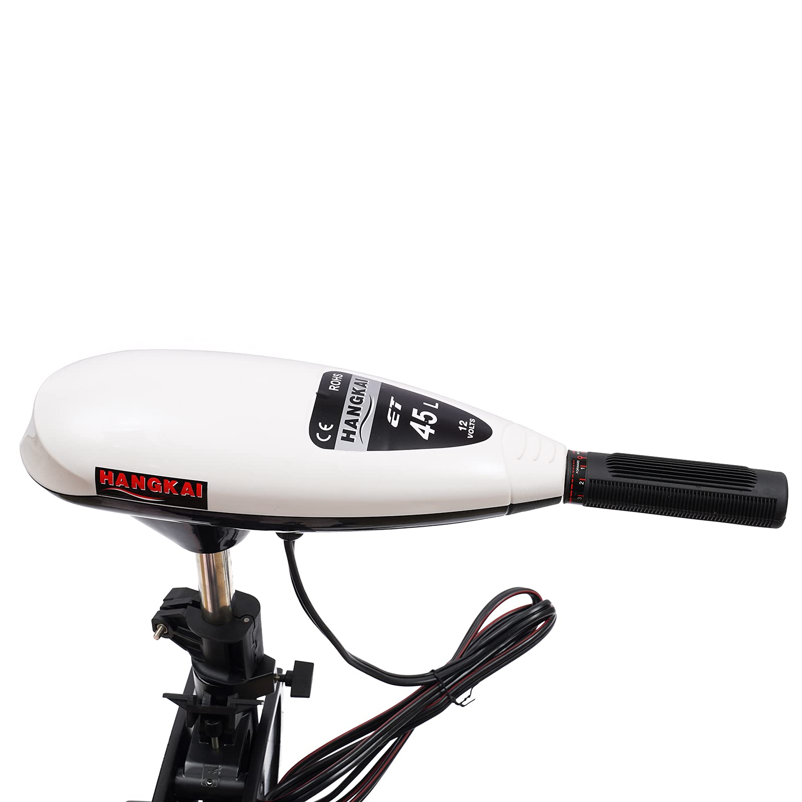 Electric Trolling Motor 12V 65lbs Thrust Transom Mounted with Adjustable Handle Fishing Boat Engine Marine Propeller for Fishing Boats Kayak Inflatable Boat No Battery (65lbs)