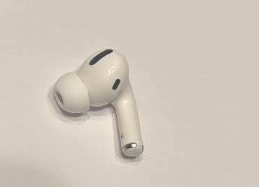 Single Earbud Replacement with Detachable Ear Hooks (Size M) for AirPods Pro R Right Side, White