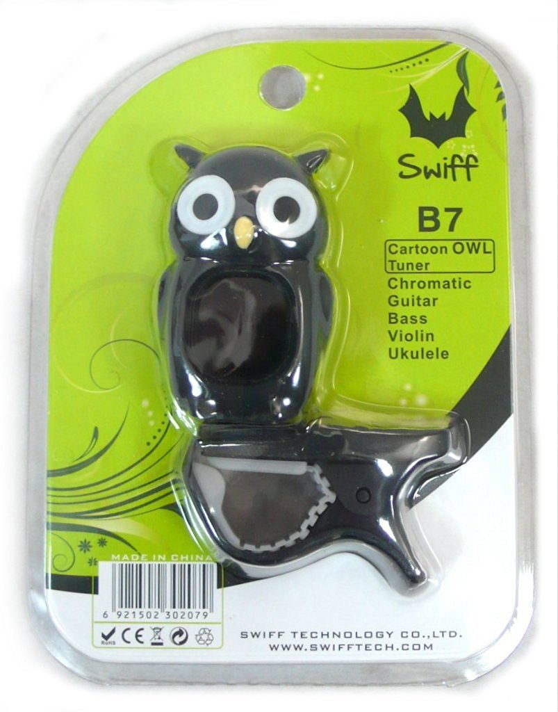 Cute Cartoon Viola Violin Tuner, White