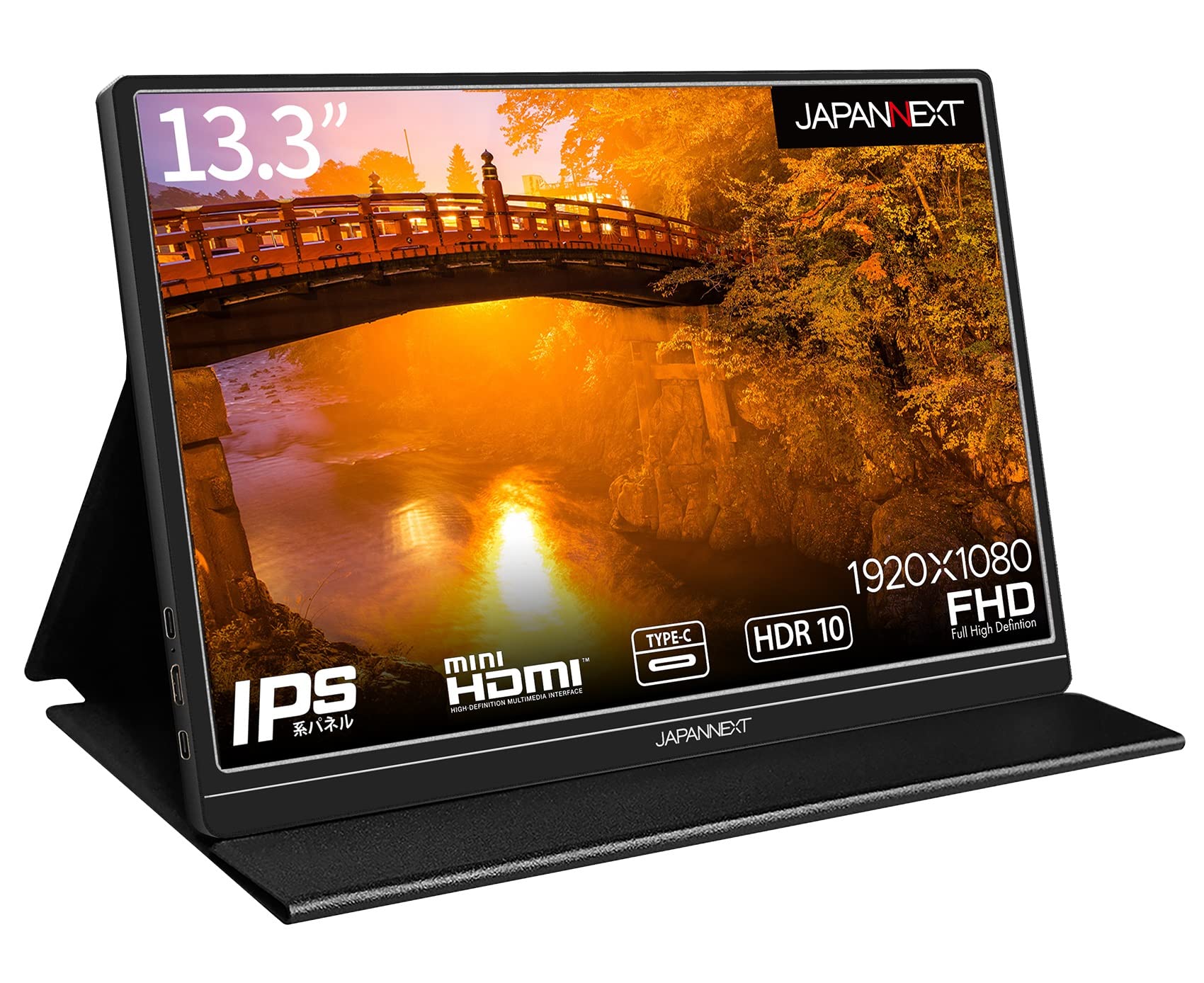 JapanNext JN-MD-IPS1331FHDR 13.3" Full HD (1920x1080) Resolution Mobile Monitor USB Type-C Mini HDMI