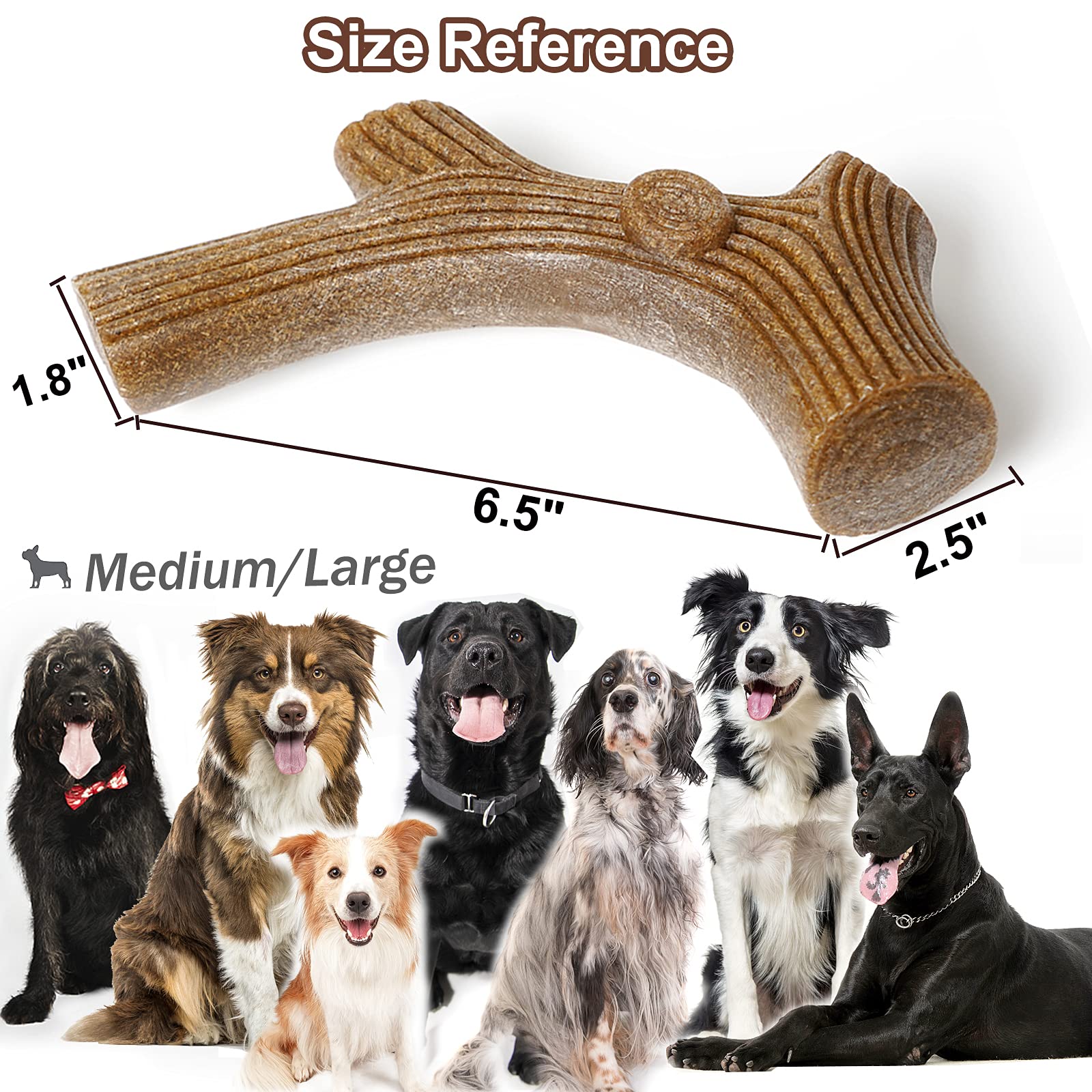Deummiu Dog Toys for Aggressive Chewers,Indestructible Dog chew Toys for Medium Large Breed - Beef Flavor