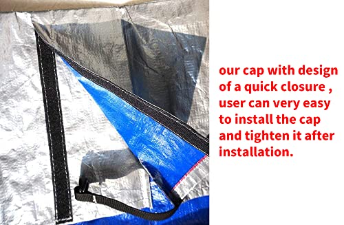 hot tub Cover Cap Prevent Snow rain Swim spa Cover Bag 92" Lx92 Wx12 H
