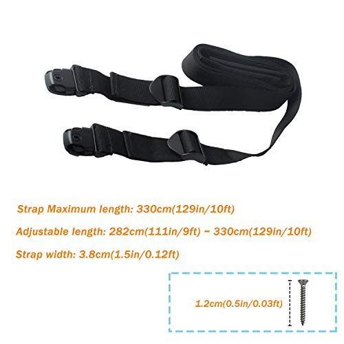 Hot Tub Cover Straps 10 Feet ๐๐๐ฃ๐ฎ๐ฌ๐ญ๐๐๐ฅ๐ ๐๐๐ง๐ ๐ญ๐ก ๐๐๐"~๐๐๐" with Non-Slip Webbing Pad Hardware & Keys Adjustable Straps, 2PCS Hot Tub Spa Cover Secure Strap
