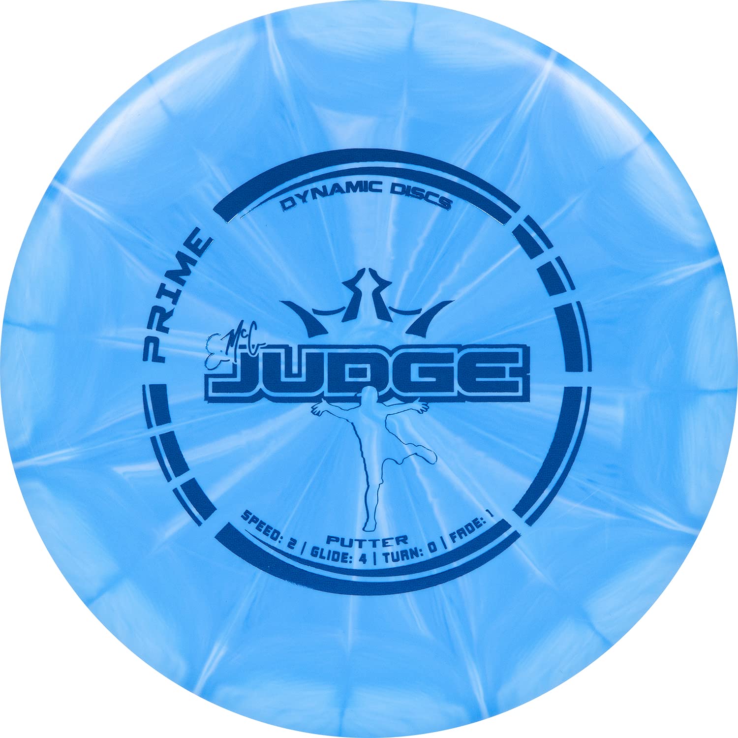Dynamic Discs Prime Burst EMAC Judge Disc Golf Putter | Great Putt and Approach Frisbee Golf Disc for Beginners | Designed by Disc Golf World Champion Eric McCabe | 170g Plus (Red)