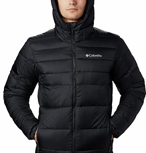 Columbia Men's Buck Butte Insulated Hooded Jacket, Black, XX-Large