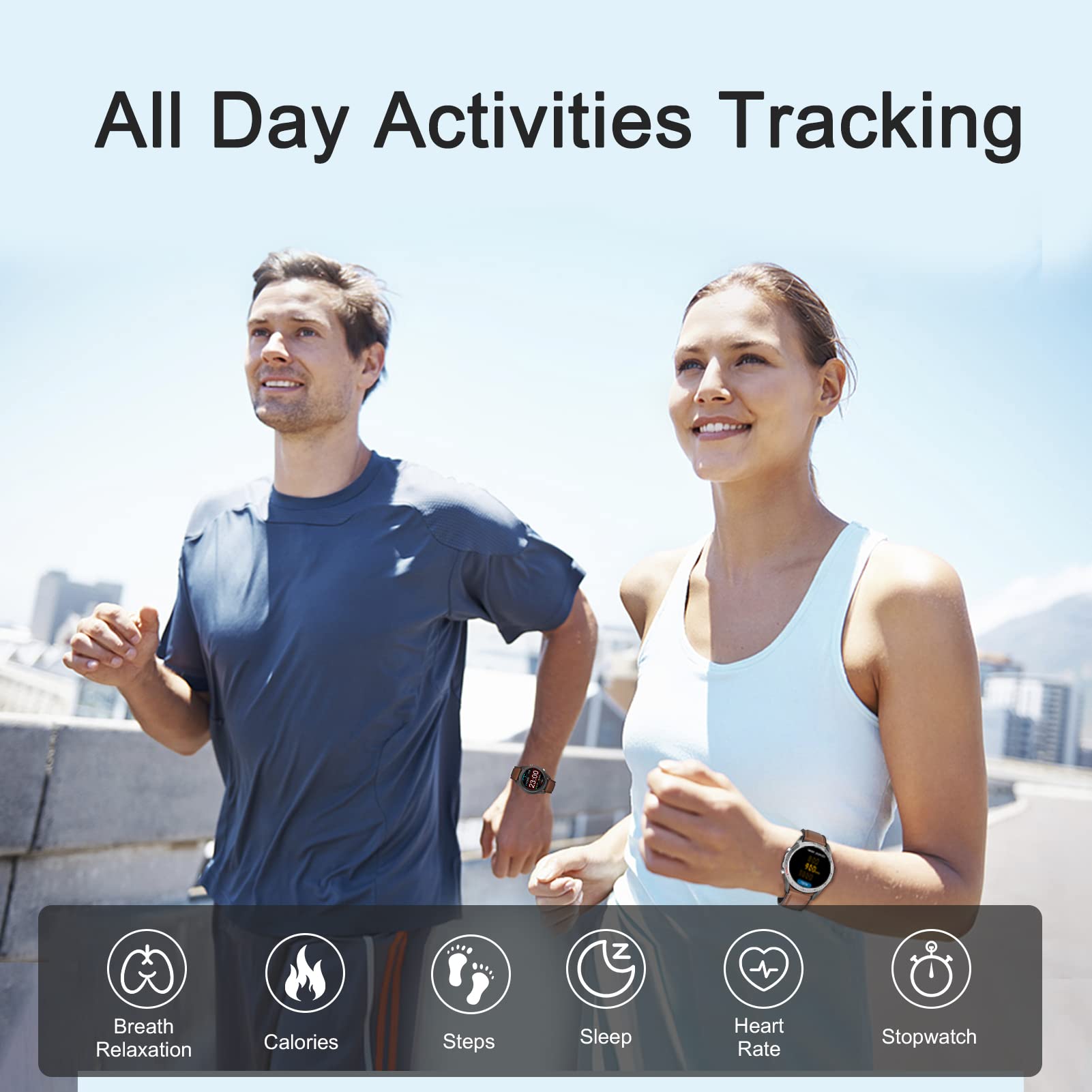 Fokecci [ Linkage Global INC ] V20 Smart watch Sportwatch (Silver)