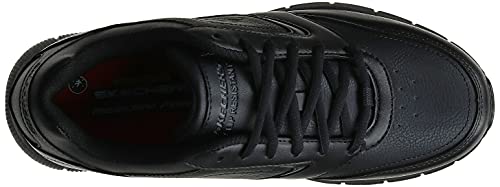 Skechers Men's Nampa Food Service Shoe, Black, 11.5 Wide