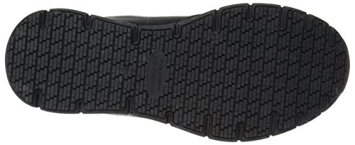Skechers Men's Nampa-Groton Food Service Shoe, Black, 9 Wide