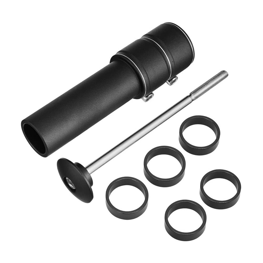 ELUSSO Bicycle stem Riser Mountain Bike Handlebar Front Fork Stem Riser Extender Extension Head Up Adaptor Aluminum Alloy Height Spacer Cycle Accessories Stem Riser Mountain Bike